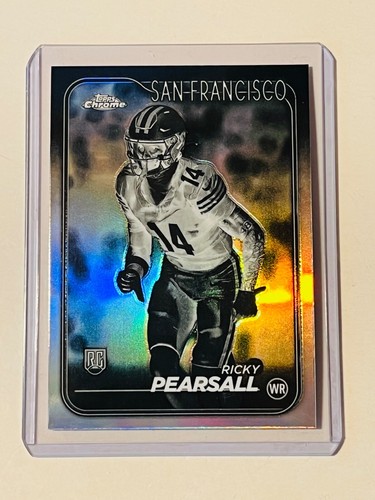 2024 Topps Chrome Ricky Pearsall RC Negative Rookie Black Refractor SSP ...