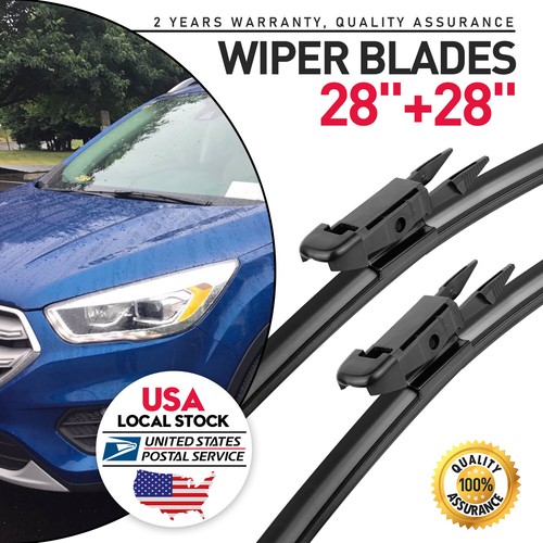 Set Of 28"&28" Clear Advantage Windshield Wiper Blades For Ford Focus ...