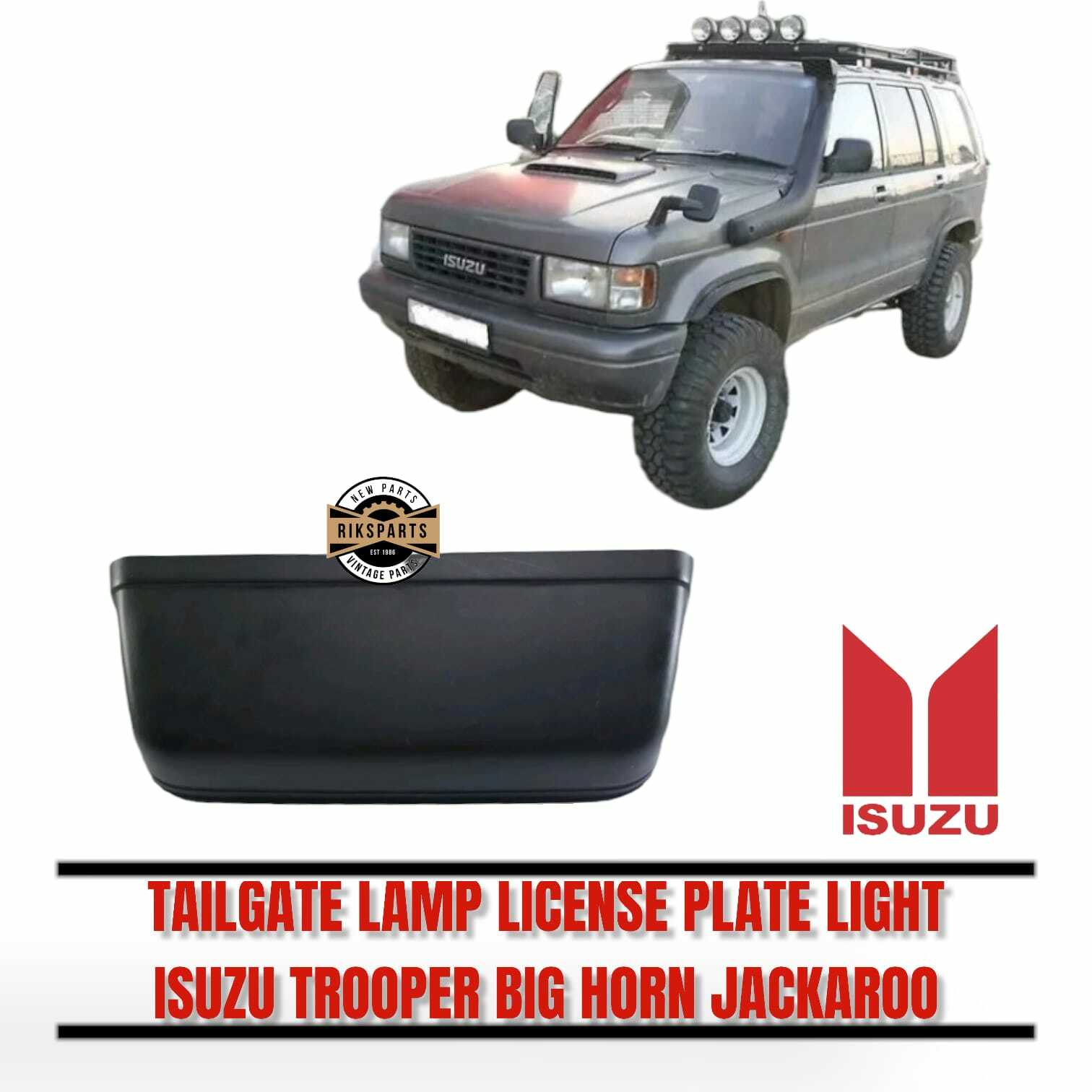 For Isuzu Trooper Big Horn Jackaroo TAILGATE LICENSE PLATE LIGHT ...