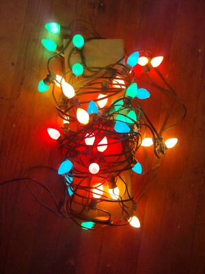 Christmas String Lights C7 60 Bulbs Each String, Multi Color, Fused ...
