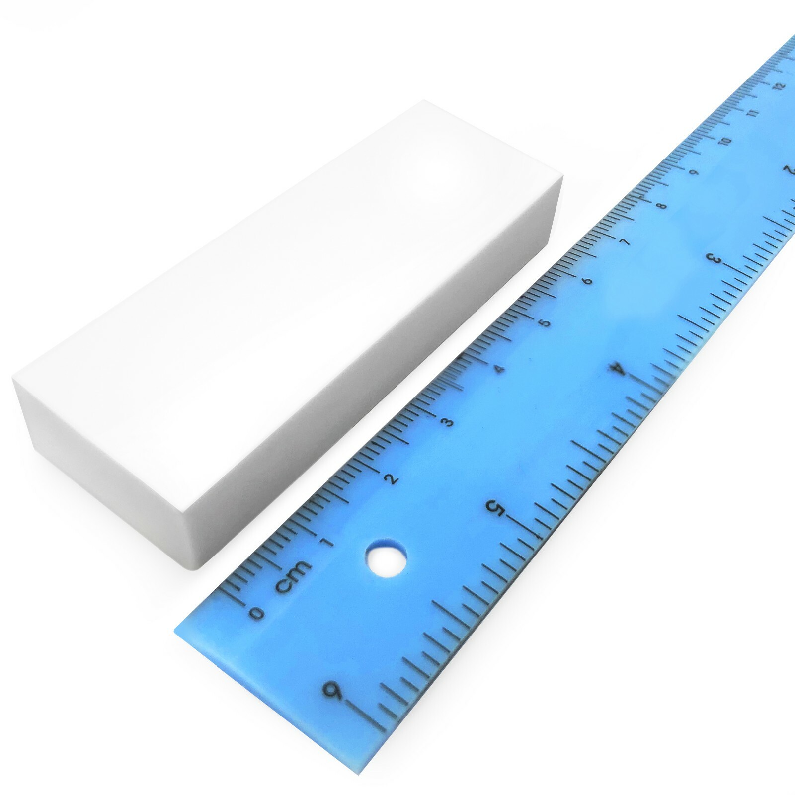 Pentel Hi-Polymer Jumbo Plastic Rubbers Erasers - White - Pack of 10 ...