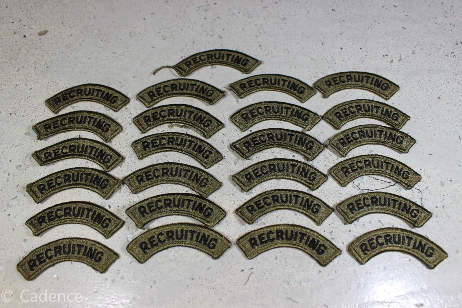 US Vietnam War Era US Army Subdued Recruiting Patch Tab Lot of 25 NA487 ...