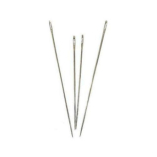 Set Of 4 PCS Thick Big Eye Sewing Self-Threading Needles Embroidery ...