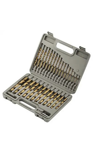COMOWARE Titanium Impact Drill Bit Set - 30 Pcs Hex Shank HSS, Quick ...