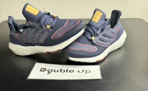 ADIDAS ULTRABOOST 22 DENIM BLUE WHITE RUNNING MENS SIZE 8 GX9146 | eBay