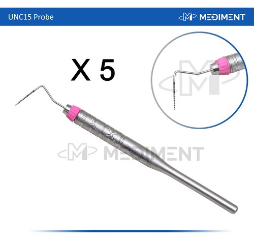 5 X Dental Periodontal Probe UNC15-William Probe Pocket Depth dentistry ...