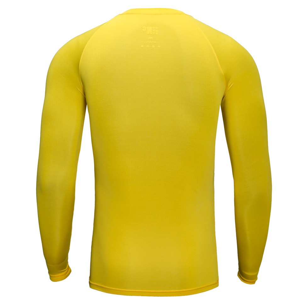 Mens Long Sleeve Compression Base Layer Undershirt Quick Dry T-Shirt ...