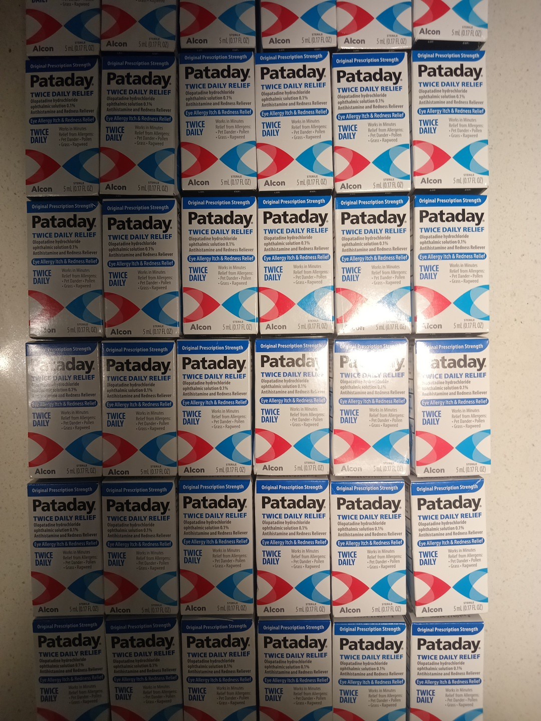 PATADAY Twice Daily Relief Eye Drops Allergy Antihistamine 5 mL #6 Pack ...