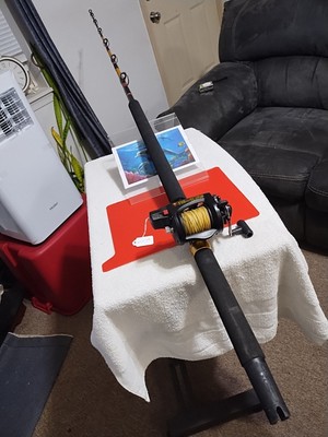 Trolling Fishing Rod Gil's Custom Tackle 6'3" MH 20-50lb And Reel South ...