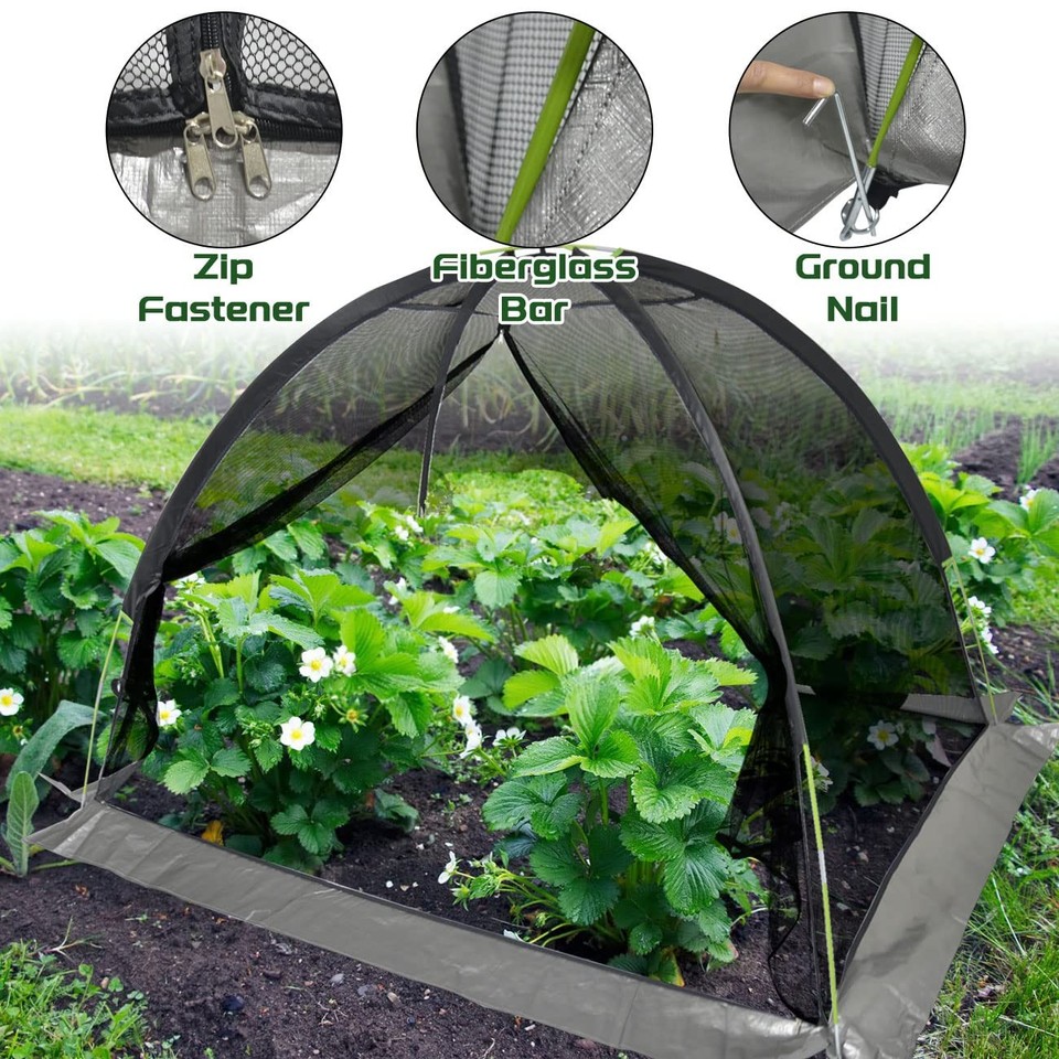 Pond Net Covers Dome for Outdoor Ponds Garden Winter Cover with Zipper ...