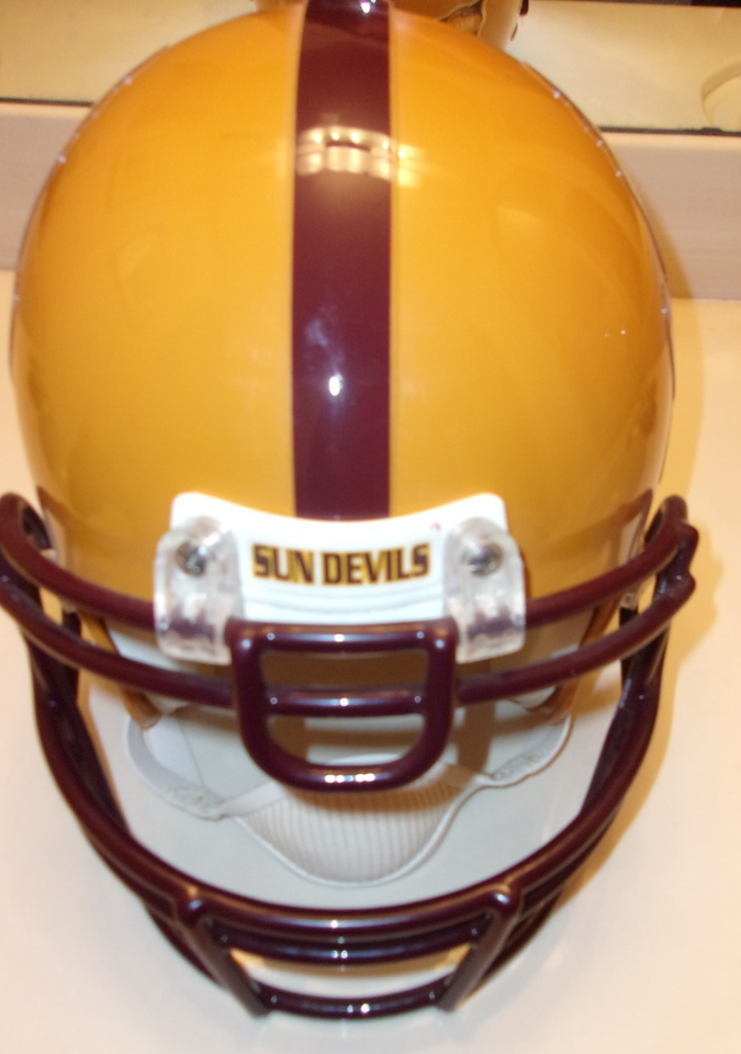 ARIZONA STATE Sun Devils team-issued #74 football helmet (Sparky logo/early 90s) | eBay