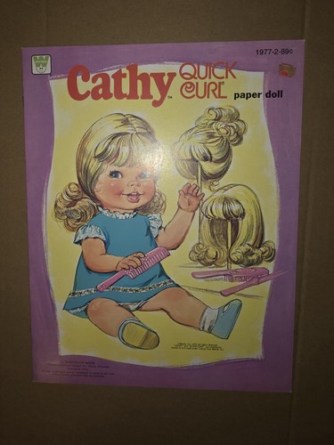 Cathy Quick Curl Paper Doll A Whitman Book Uncut | eBay