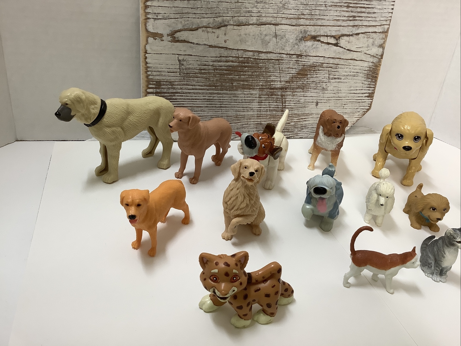 LOT OF 11 MISC DOGS & 4 CATS FIGURINES-PLASTIC & RESIN-15 TOTAL | eBay