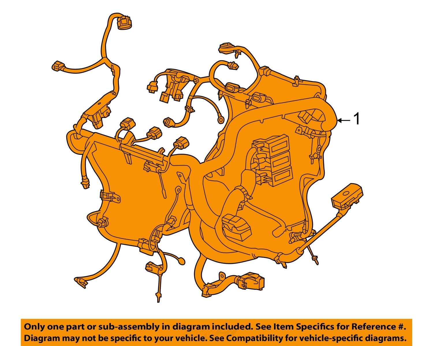 Chevrolet GM OEM 14-15 Impala 3.6L-Engine Control Module Wiring Harness ...