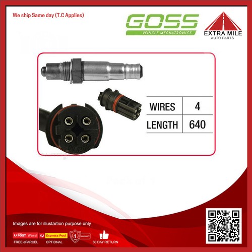 Goss Oxygen Sensor Post-Catalytic For BMW 325i E90, E91, E92 2.5L, E93 ...
