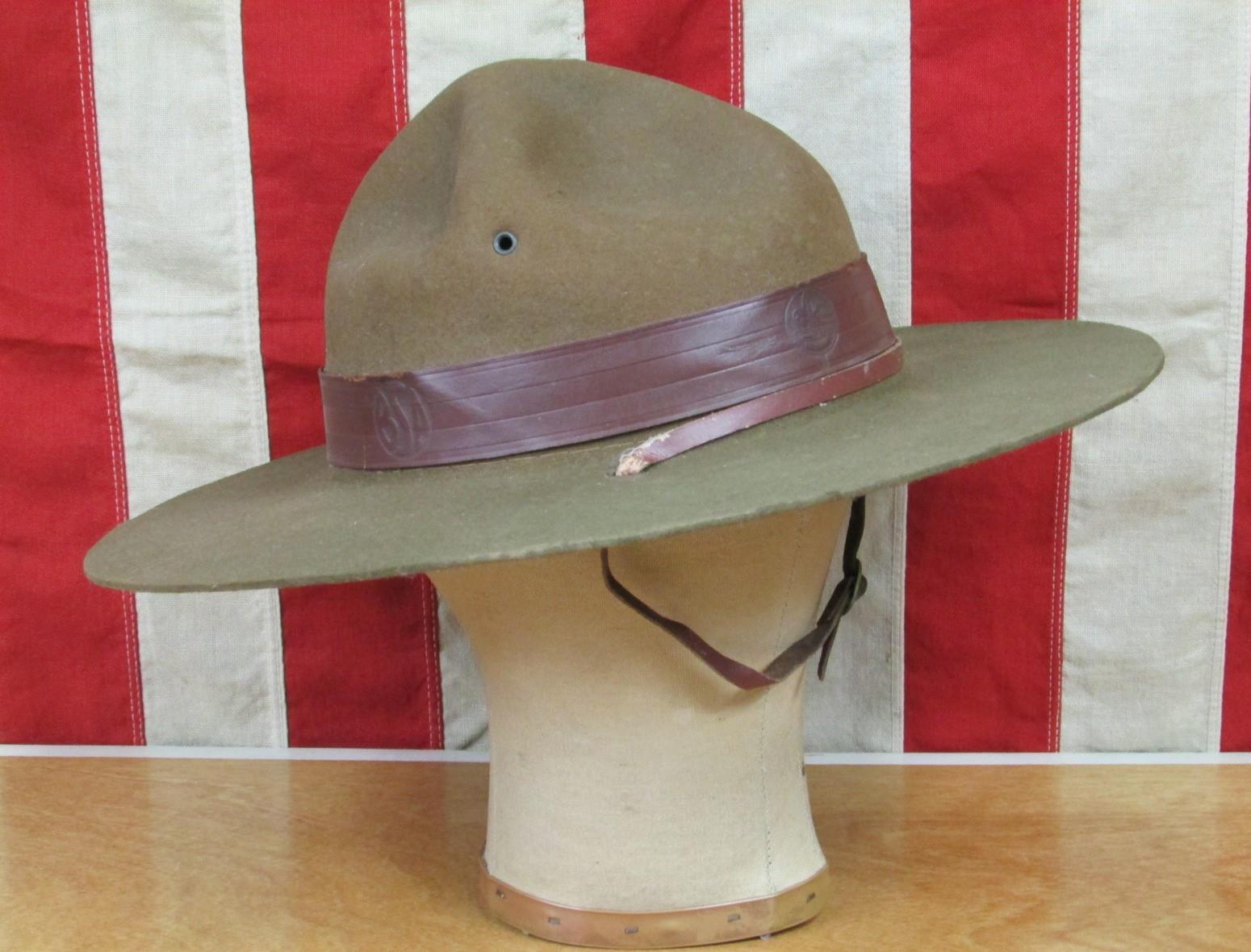 Vintage 1930s Boy Scouts of America Official Scout Master Campaign Hat ...