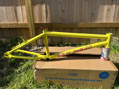 S&M RV Race Version Frame BMX 21" Challenger Yellow .38 Special Mid ...