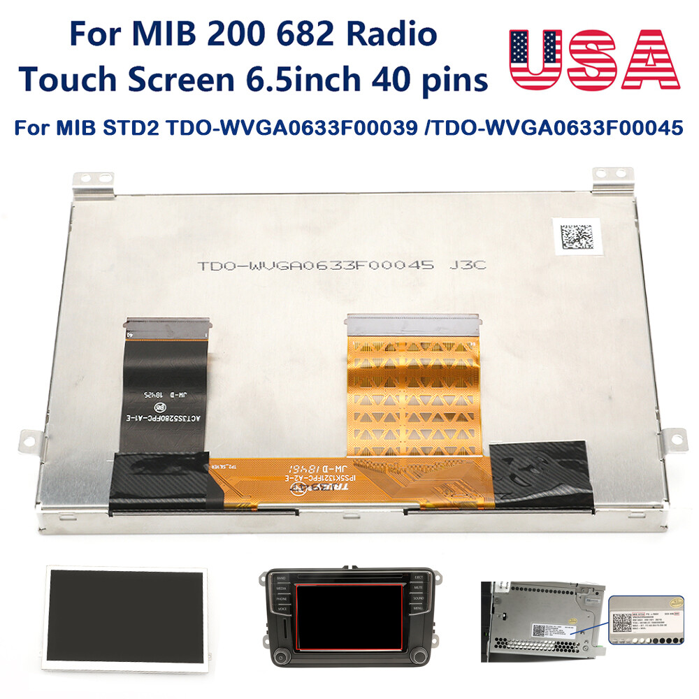 OEM 6.5" Touch Screen Display for VW MIB STD2 600 200 680 TDO ...