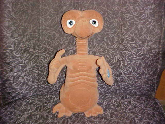 13" Talking E. T Extra Terrestrial Plush Toy Light Up Heart & Finger ...