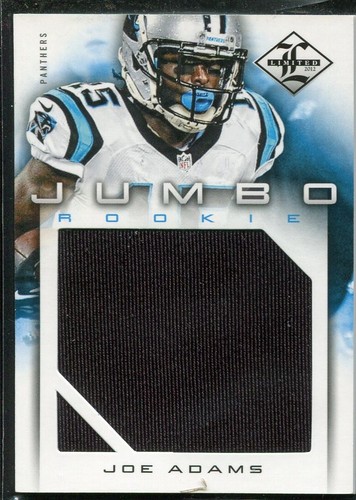 2012 Panini Limited Joe Adams /99 Jumbo Patch #28 Carolina Panthers | eBay
