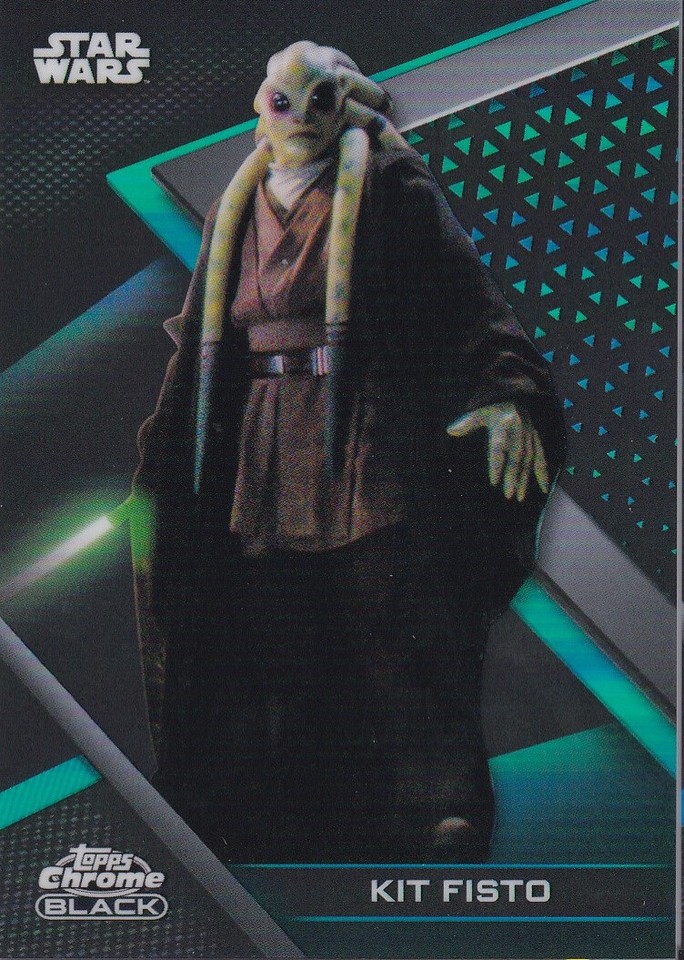 2 Star Wars Chrome Black Green Refractor Parallel Cards 14 76 49/99 ...
