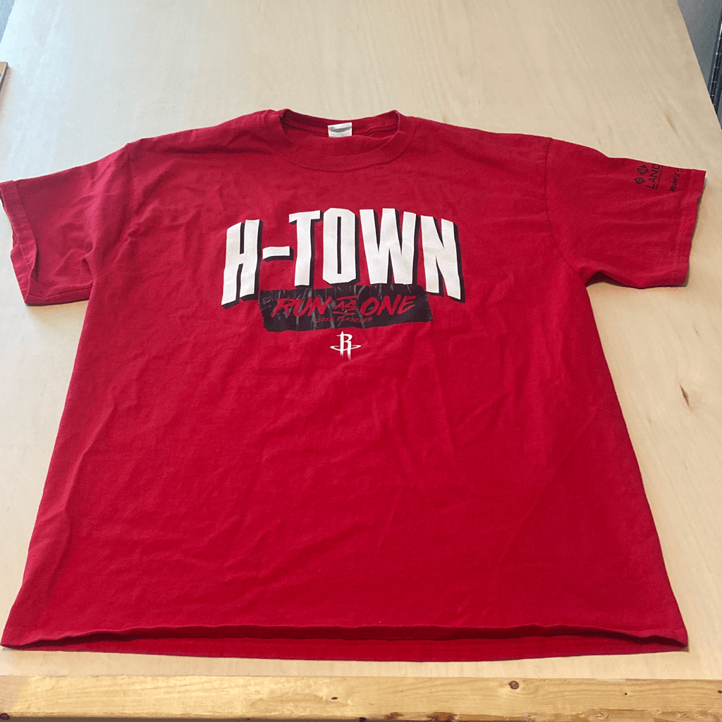 HOUSTON ROCKETS Run As One 2018 Playoff Shirt Adult XL Travis Scott ...