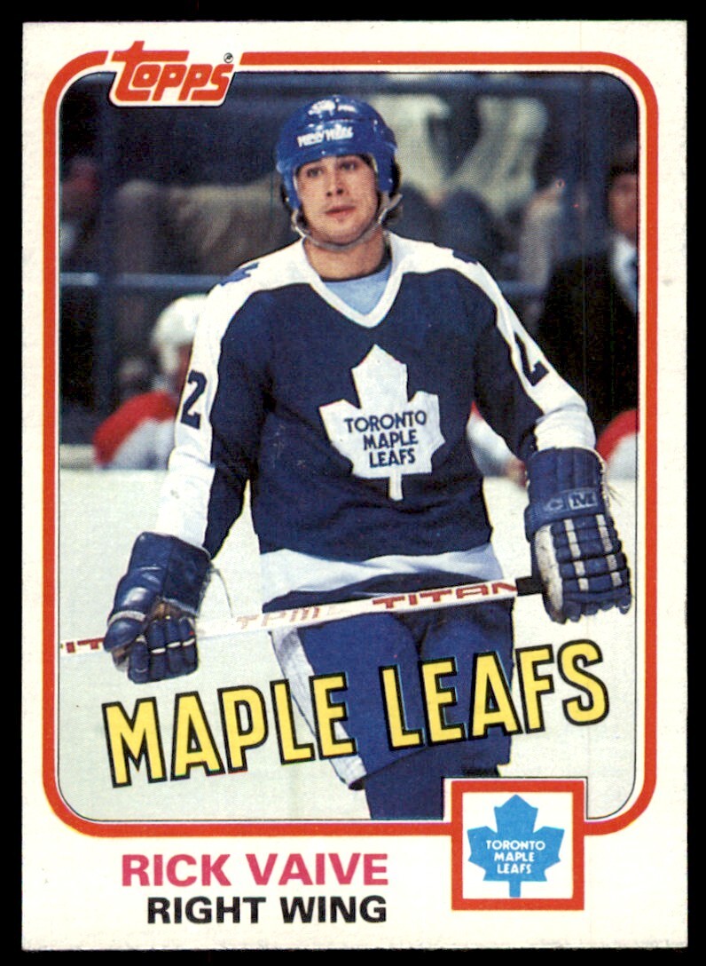1981-82 Topps Rick Vaive Toronto Maple Leafs #44 | eBay