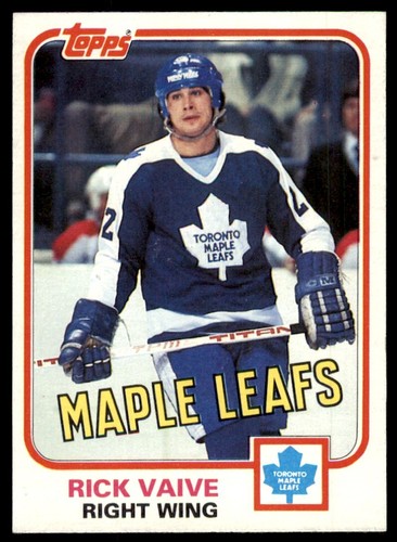 1981-82 Topps Rick Vaive Toronto Maple Leafs #44 | eBay