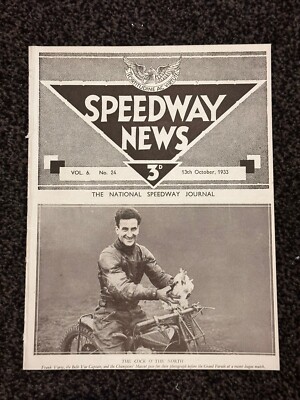 Speedway News Magazine - National Speedway Journal Vol. 6 No. 24 13th ...