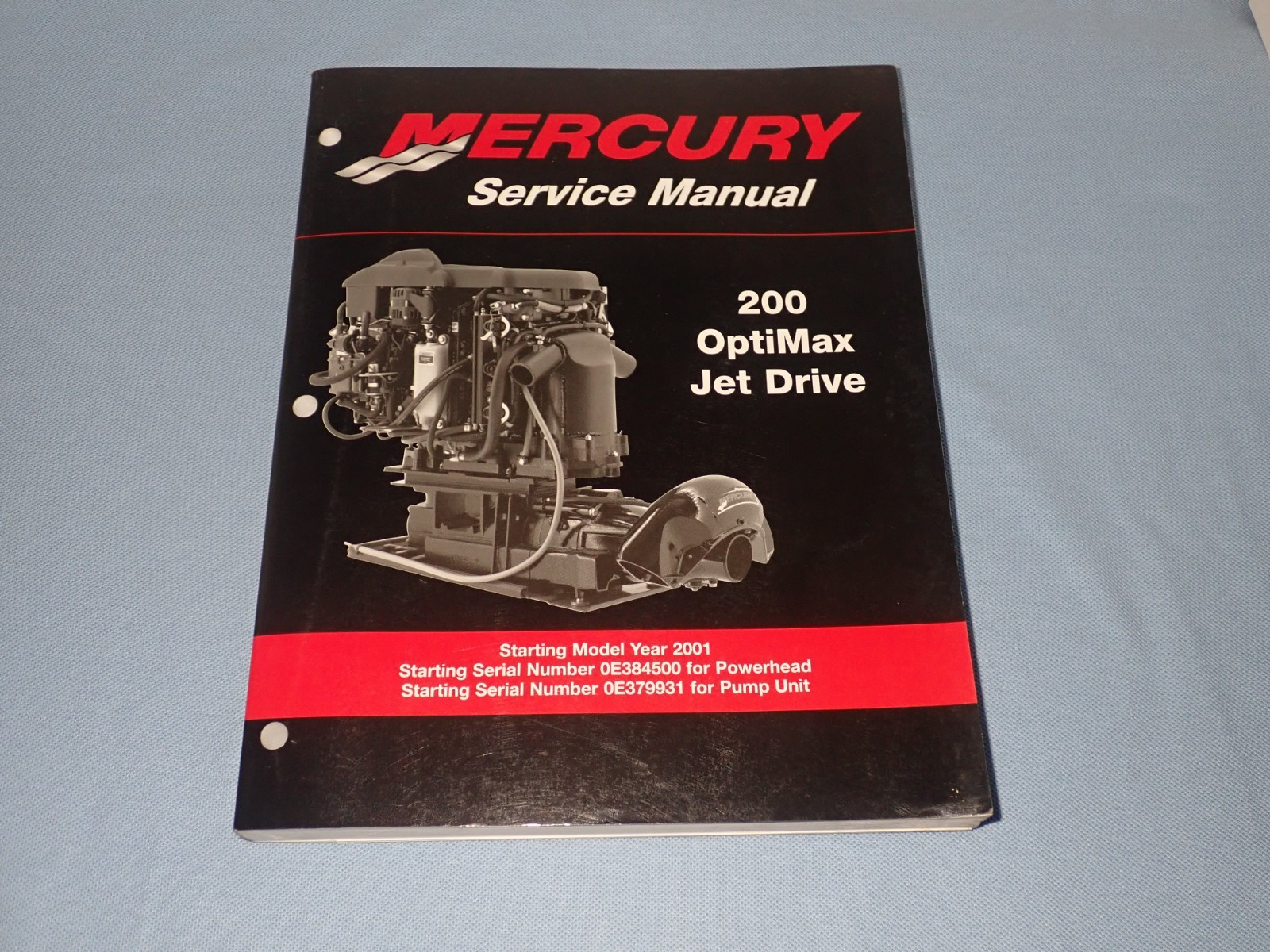 MERCURY 200 OptiMax Jet Drive Starting Model Year 2001 Service Manual ...