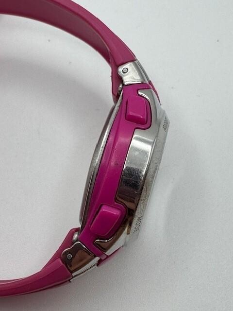 Ladies Armitron 45/7012 PRO Sport Purple/Pink Tone Quartz Digital Watch ...