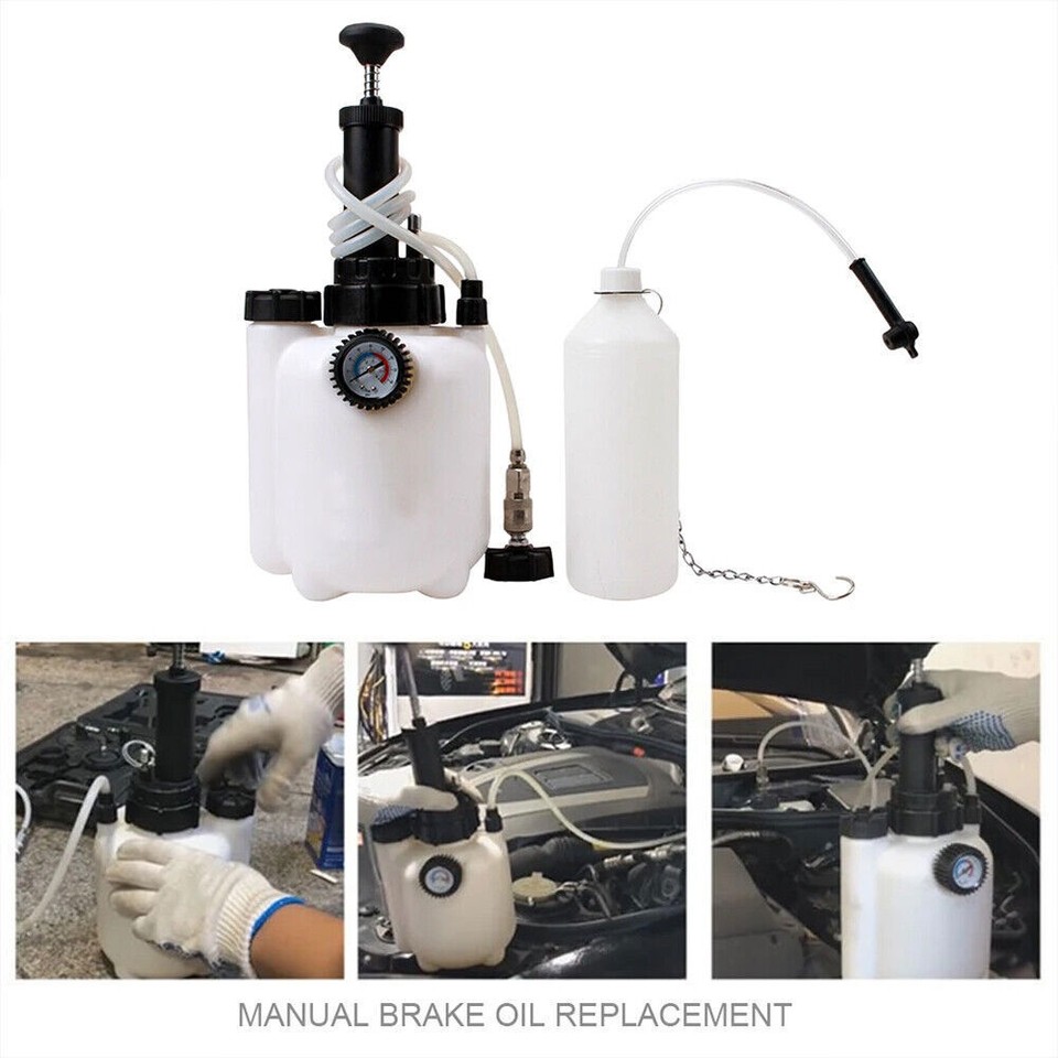 Brake Bleeder Air Bleeding System Tool Fluid Bleed Oil 1000ml Waste Oil ...