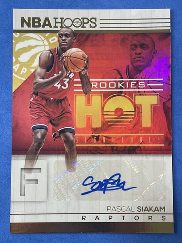 2016-17 Panini NBA Hoops - Hot Signatures Rookies #20 Pascal Siakam (AU ...