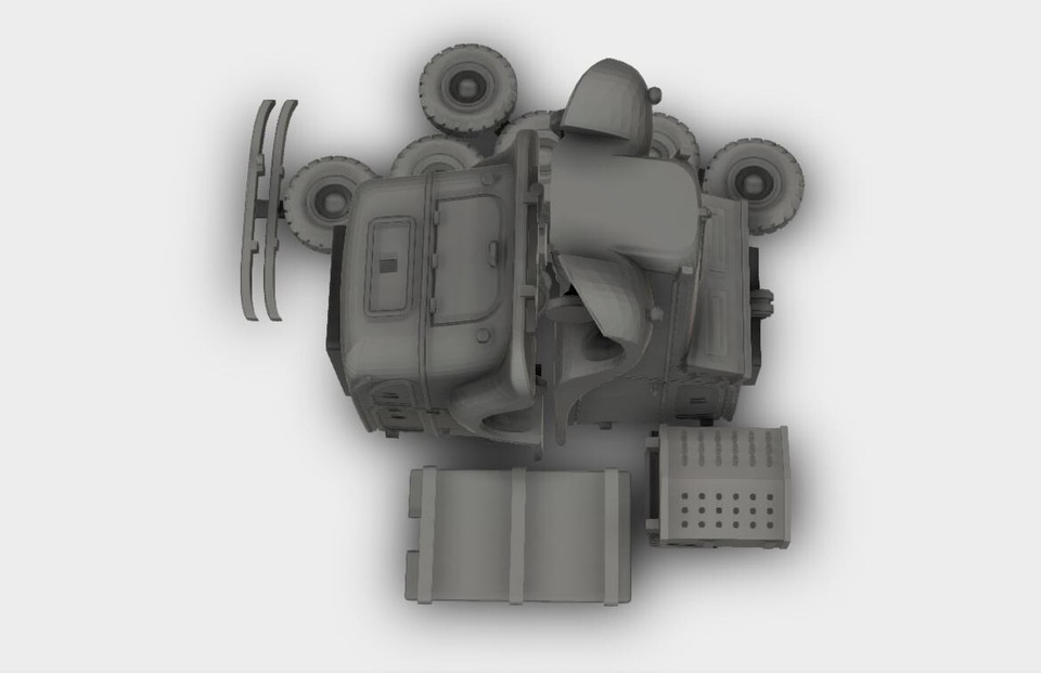 Humber Home Guard (Snipe) gepanzerter PKW WW2 Bausatz 3D Druck 1:87 - 1 ...