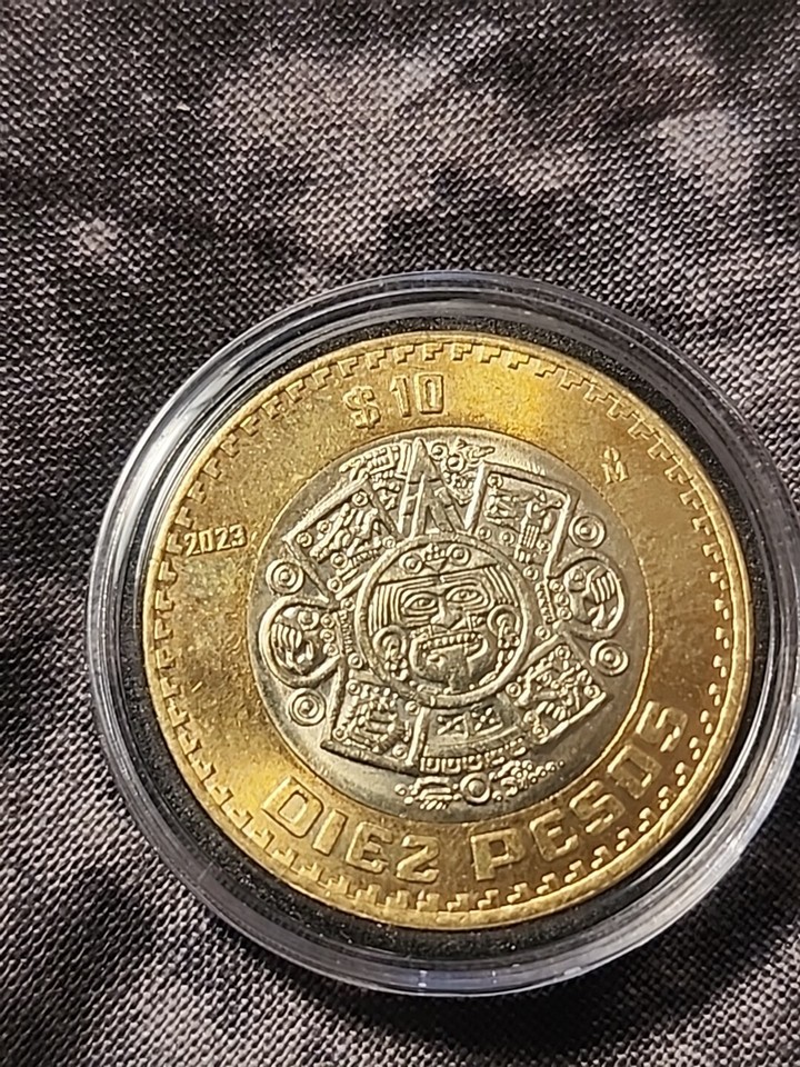 MEXICO 10 PESOS COIN MONEDAS DE 10 PESOS ACRYLIC CASE INCLUDED | eBay