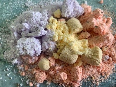 250g Marshmallow Crush bath bomb bubble fizz foot soak fairy dust ...