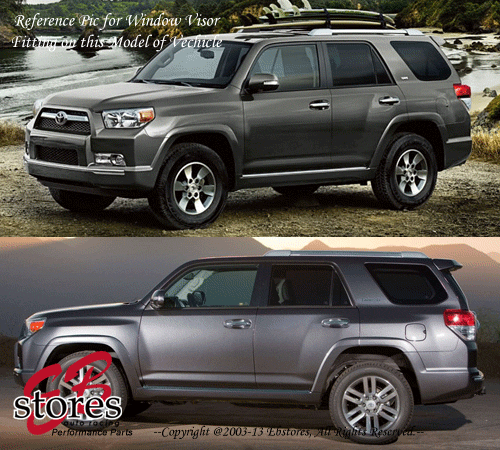 Vent Shade Window Visors For Toyota 4runner 10 11 12-16 2010-2016 All ...