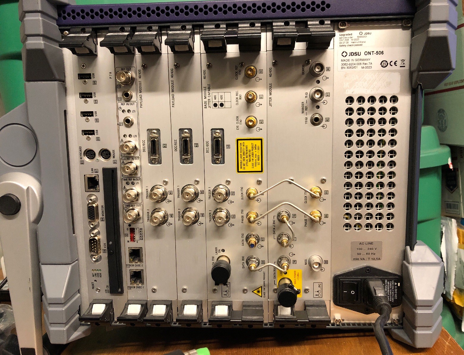 JDSU ONT-506 Optical Network Tester 40/43Gbs w/jitter Module | eBay