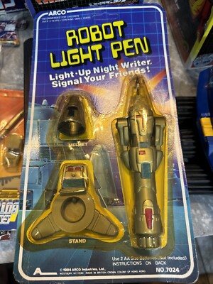 ARCO Robot Light Pen! Transformers - Go Bots and Rare Toy Sci Fi ! 1984 ...