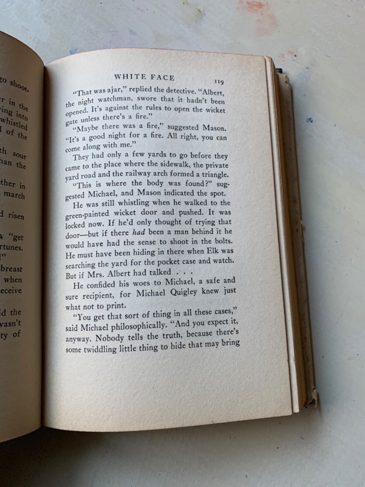 1931 Edgar Wallace WHITE FACE Murder Mystery "Devil of Tidal Basin ...