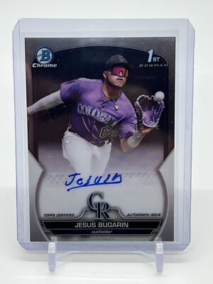 2023 Bowman Chrome Baseball Jesus Bugarin 1st Bowman Autograph Rockies RC | eBay