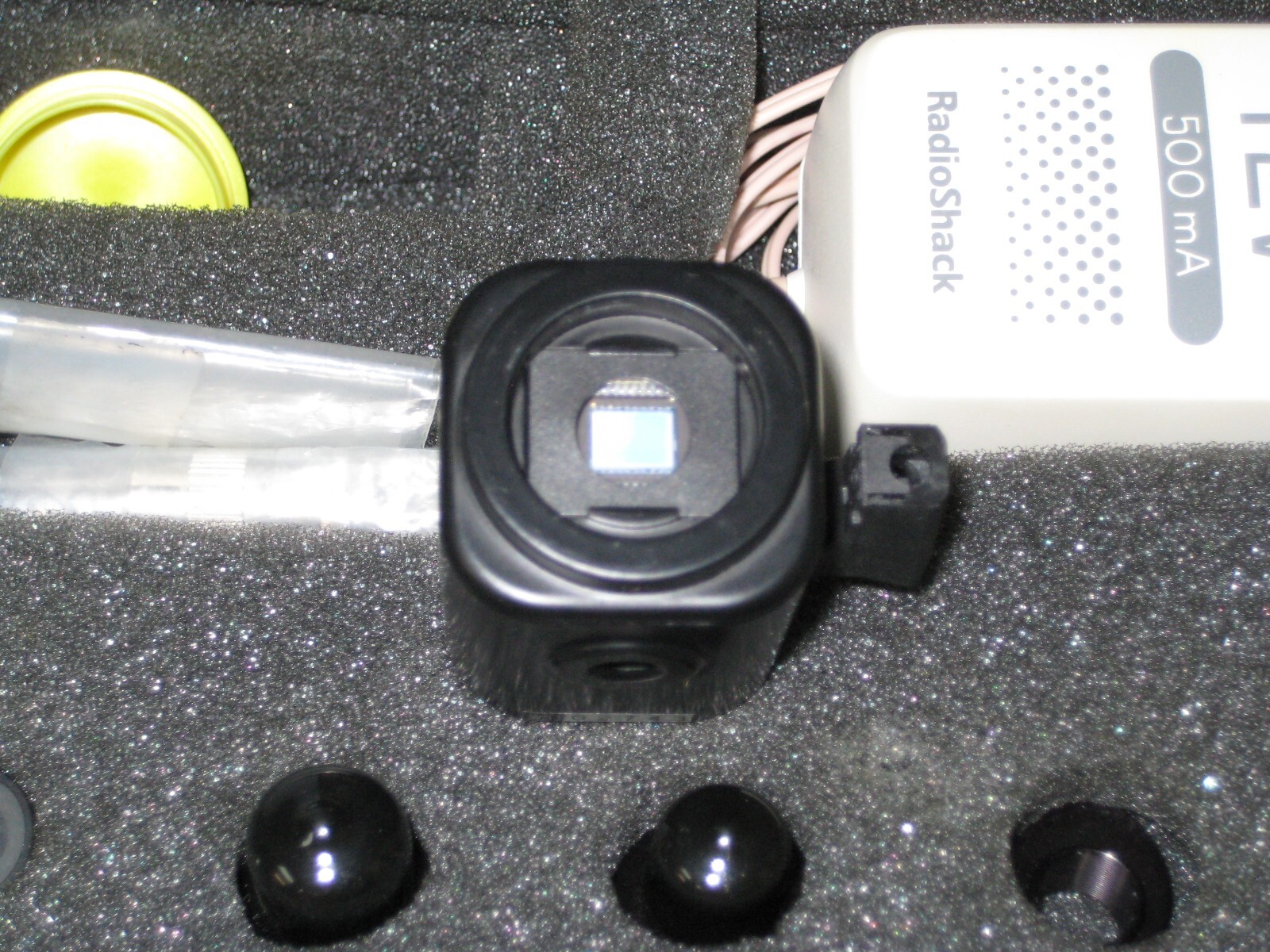 Watec WAT-902A B/W CCD Camera Module High Resolution with 3 lenses & 2 ...