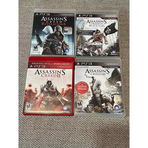 Lot of 4 Assassin's Creed PS3 Games Bundle | eBay