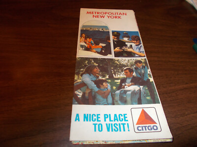 1973 Citgo Metro. New York Vintage Road Map | eBay