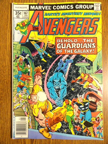 Avengers #167 Perez Cover Korvac Saga Key Guardians Galaxy 1st Print ...