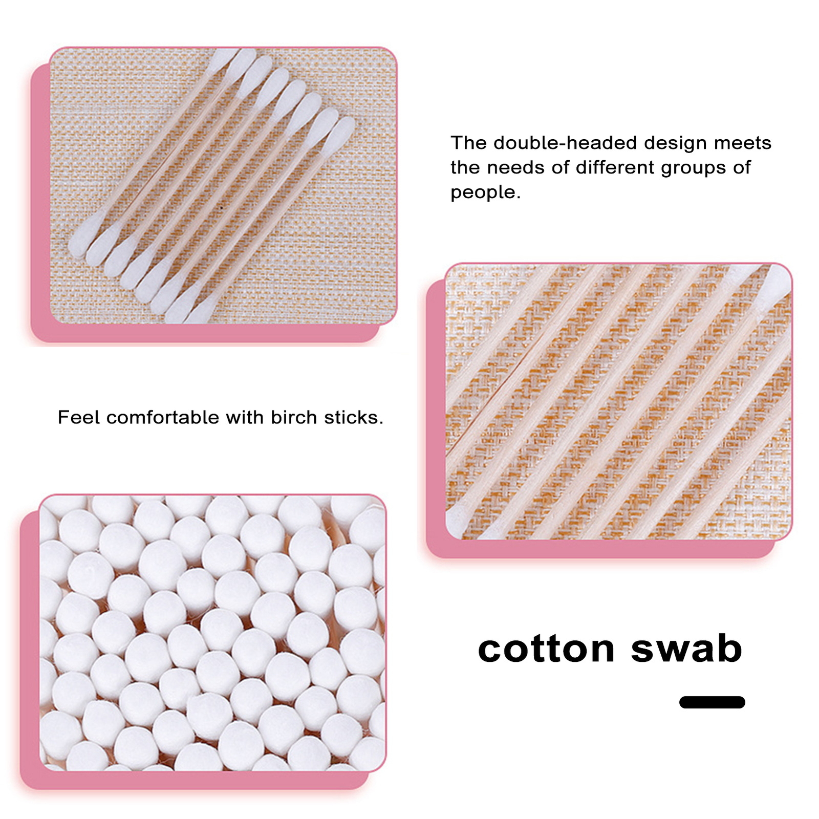 Cotton Applicators Disposable Swabs Multi-functional Swab with Storage ...