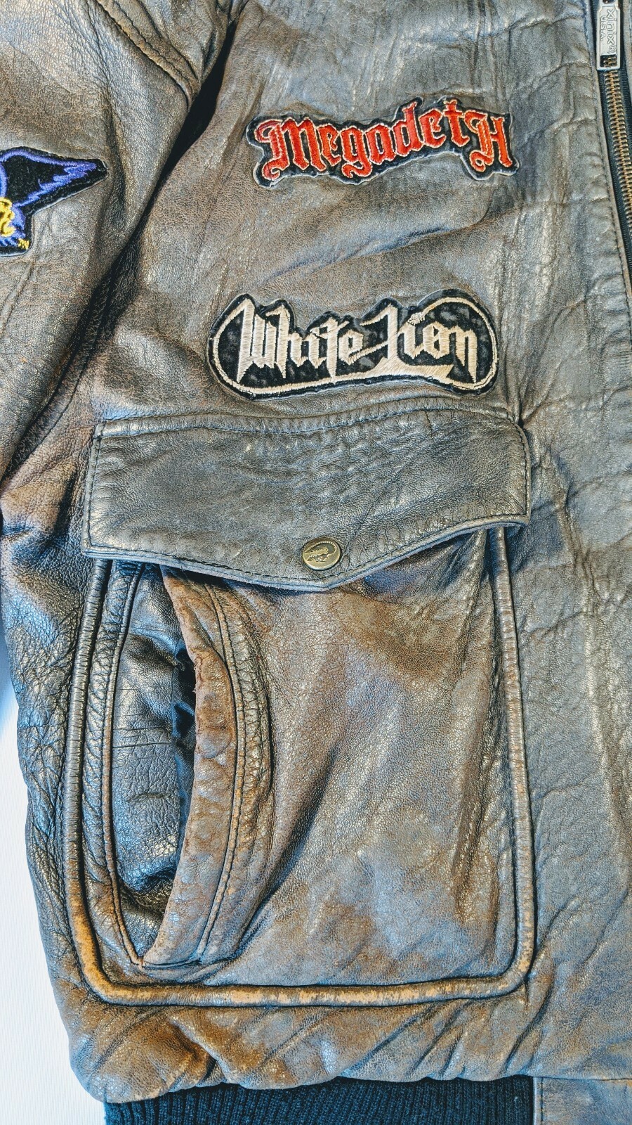 Motorhead, Metallica, Megadeth, Motley Crue, G1 Leather Mens Jacket ...