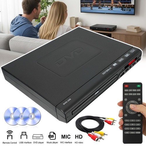 DVD Player With 720P Resolution USB 3.0+USB 2.0 CD Player Anti-Skip ...