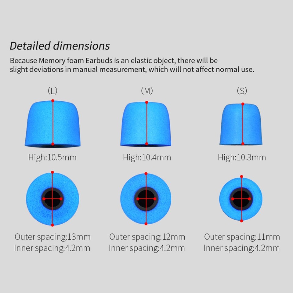 1/2/3 3 Pairs KZ Earphone Ear Pads Noise Isolating Earbuds Headphone ...