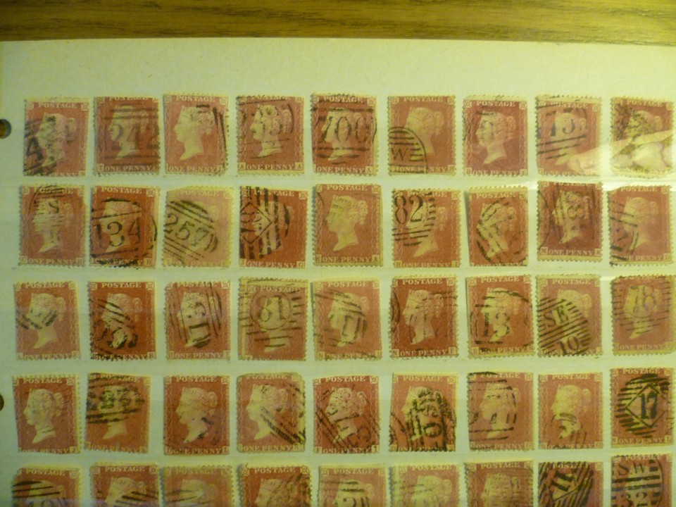 TO CLEAR - A DOUBLE SIDED STOCKCARD WITH 125 X DAMAGED/REJECTED PENNY ...